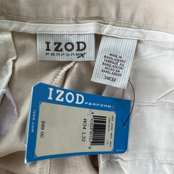 Izod | Pants | Nwt Izod Performx Flat Front Khaki Pants | Poshmark